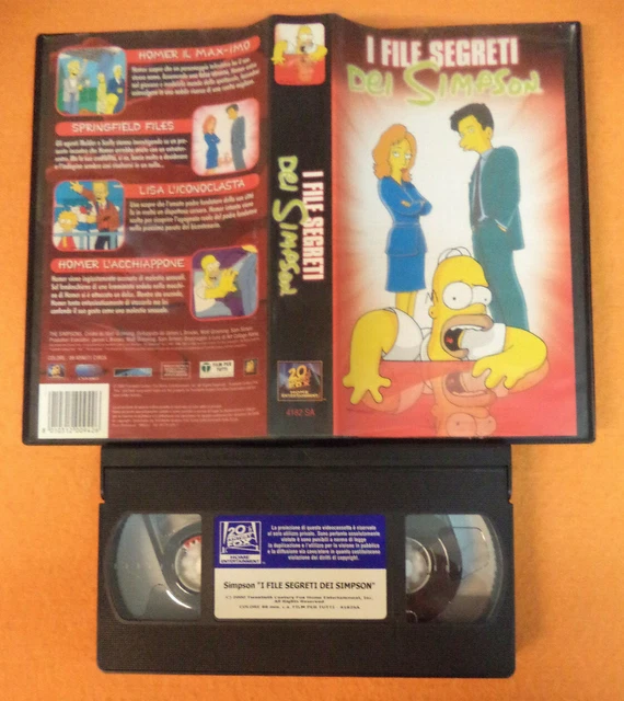 VHS MOVIES THE SIMPSONS SECRET FILES X FILES 2000 FOX 4182 SA (F167) NO ...