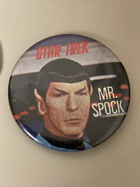 STAR TREK MR Spock 1960s Paramount Pictures Advertising Pin Badge £15. ...