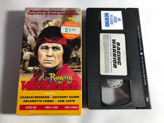 RAGING WARRIOR VHS Tape Charles Bronson Anthony Quinn Yaqui Indians ...