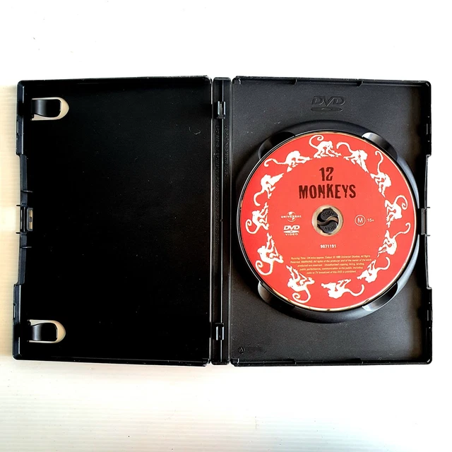 12 MONKEYS DVD Movie 1995 Sci-fi Thriller, Bruce Willis, Brad Pitt ...