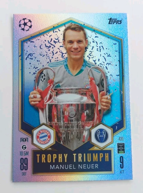 TOPPS MATCH ATTAX 2024/2025 24/25 Manuel Neuer Trophy Triumph Bayern ...