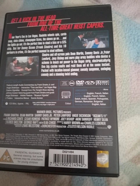 OCEANS 11 DVD the original version staring dean Martin frank sinatra ...