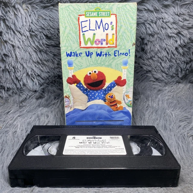 ELMOS WORLD - Wake Up With Elmo VHS Tape 2002 Sesame Street Kids ...