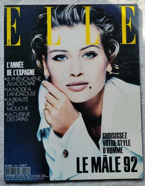 FRENCH MAGAZINE ELLE Jan.1992 Cover Daniella Pestova By André Rau EUR ...