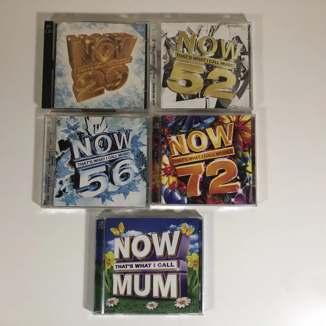 NOW THATS WHAT I Call Music CD Bundle 29 52 56 72 & Mum. 5 Albums 10cds ...