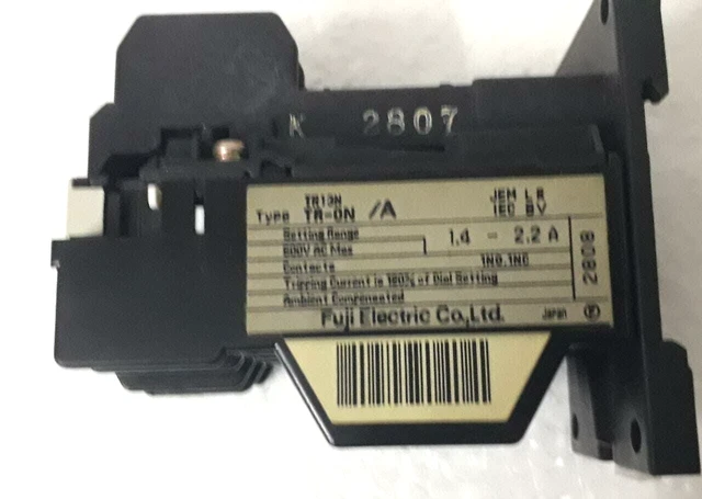 FUJI ELECTRIC TR-0N TR13N Thermal Overload Relay 1.4-2.2 A New $173.93 ...