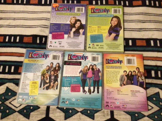 ICARLY DVD LOT Season 1 Vol 1 & 2, Season 2 Vol 3, Season 3 Season 4 ...