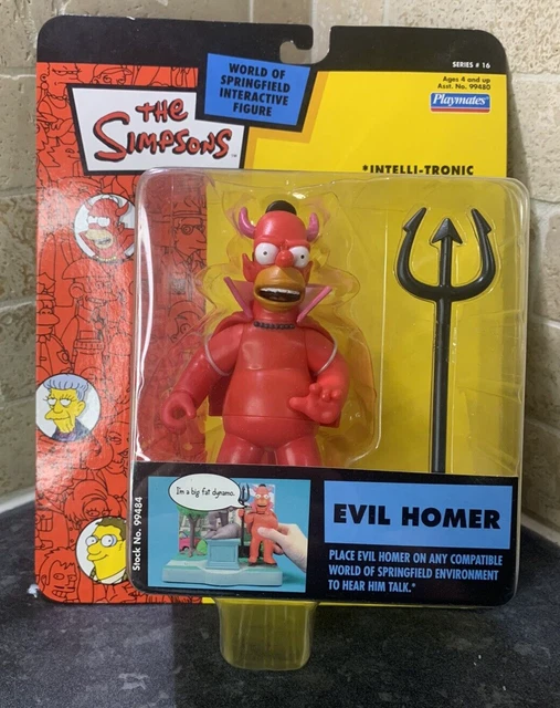 THE SIMPSONS 2004 Evil Homer Figure WOS World of Springfield £70.00 ...