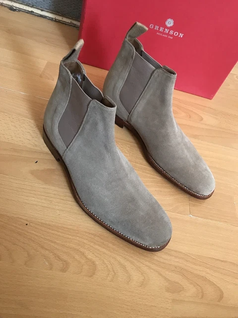 GRENSON DECLAN SNUFF Suede Mens Chelsea Boot Size 8, Eu 42 £149.95 ...