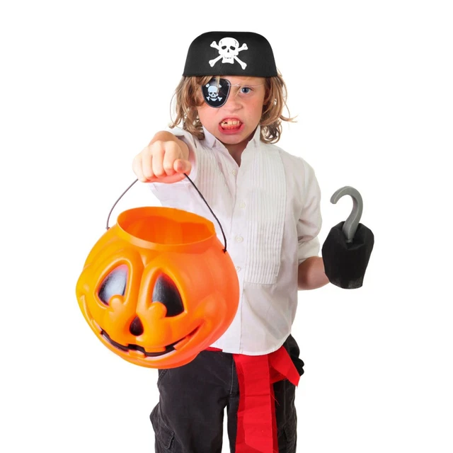 PIRATE HAT WOMEN Wizard Costume White Skeleton Headwrap Halloween Cap £ ...