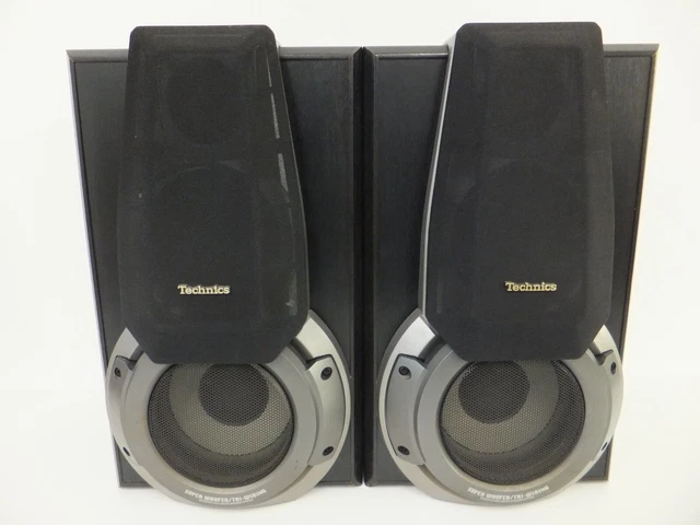 TECHNICS SB-EH760 3-WAY Tri-Wire 120 Watt Black Speakers Pair #W7 £59. ...