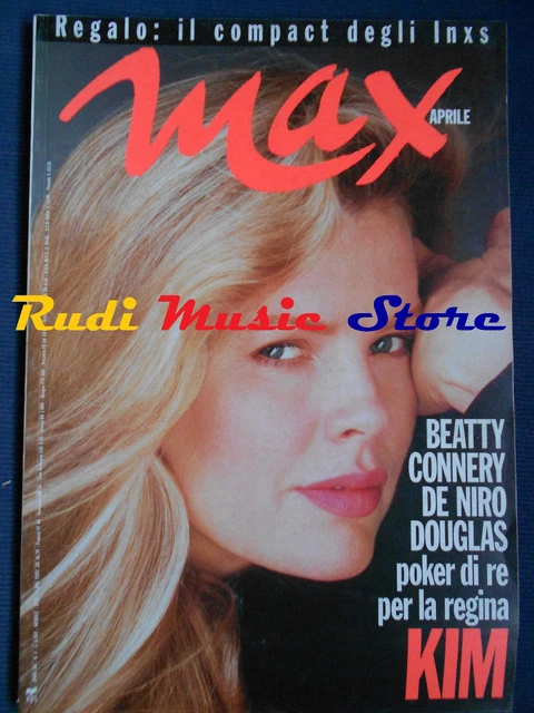 RIVISTA MAX 4/1992 POSTER Kim Basinger Hammer Wet Wet Wet Claudia Koll ...