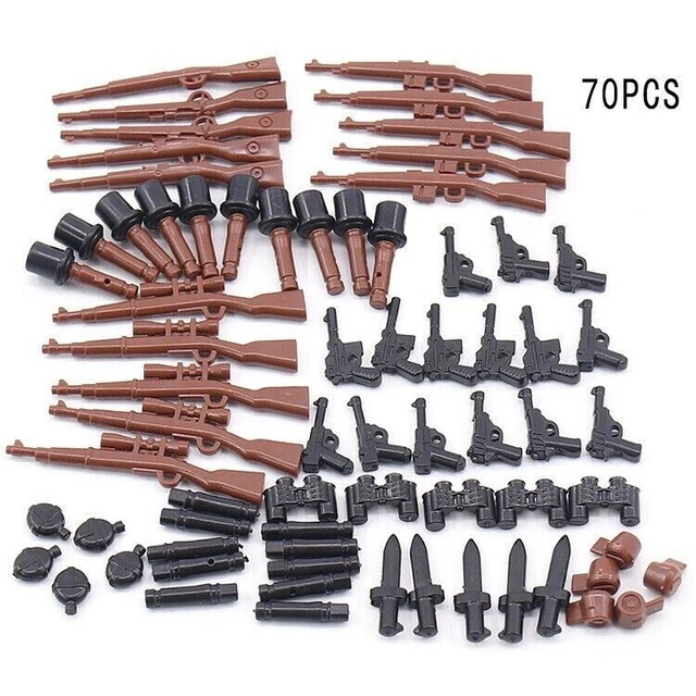 BUILDING BLOCKS MINIFIGURE Guns Army Weapons Rifles Military ...