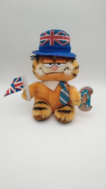 GARFIELD UNION JACK Plüschtier - Kuscheltier Ca. 25cm | Guter Zustand ...