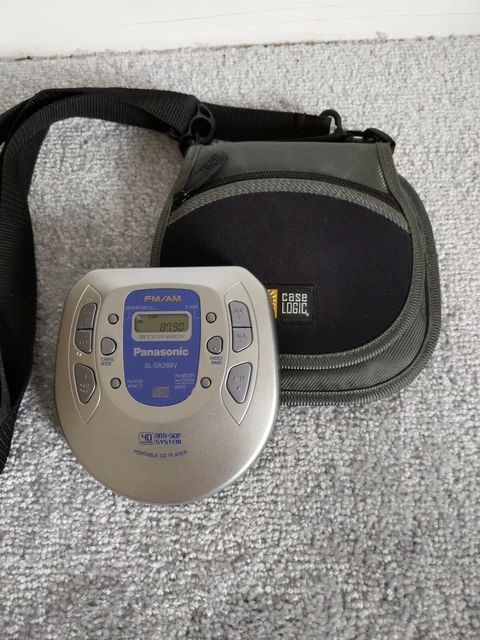 PANASONIC SL-SX289V WALKMAN CD Player/Radio with Case Logic Carry Case ...