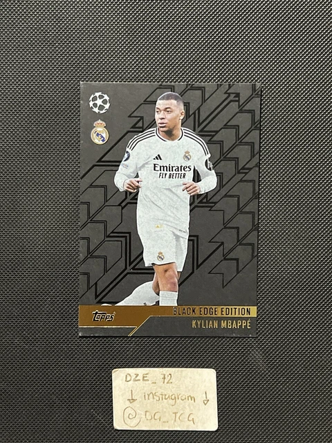KYLIAN MBAPPE - 2024-25 Topps Match Attax - BLACK EDGE EDITION - #BE7 ...