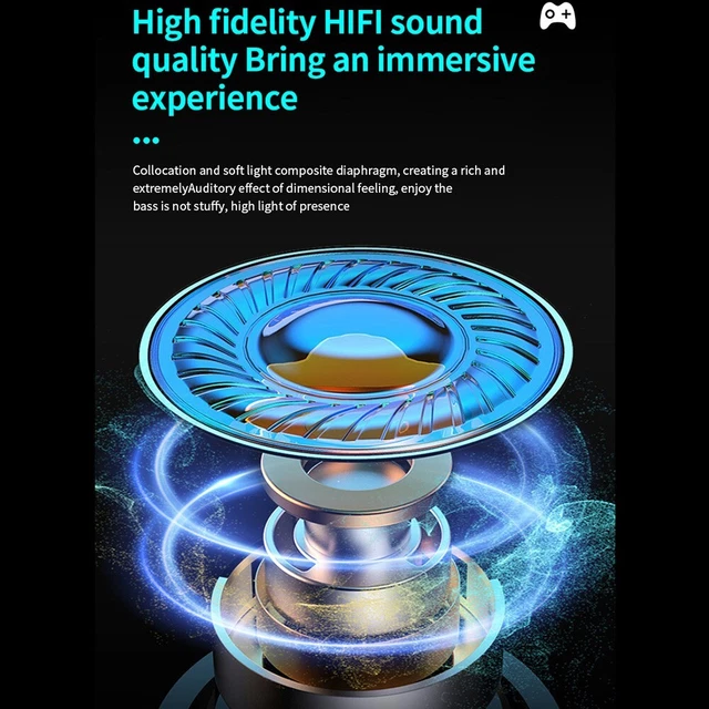TRUE WIRELESS GAMING Headset with Active Noise Cancellation Block out ...