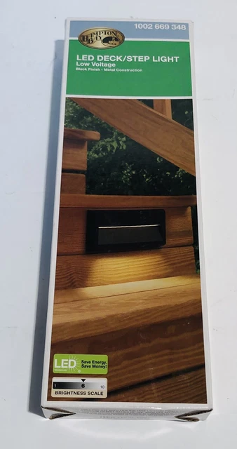 BLACK INTEGRATED LED Deck Step Light by Hampton Bay Low Voltage £26.59 ...