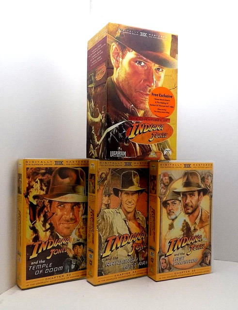 INDIANA JONES TRILOGY Box Set VHS (2003) Digitally Mastered Lucasfilm £ ...