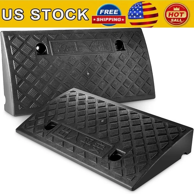 KERB RAMP CURB Ramps Heavy Duty Driveway Threshold Ramps Rubber Kerb ...