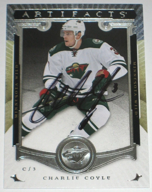 AUTOGRAPHE WILD CARD Signé Charlie Coyle 15-16 Artefacts Deck Supérieur ...