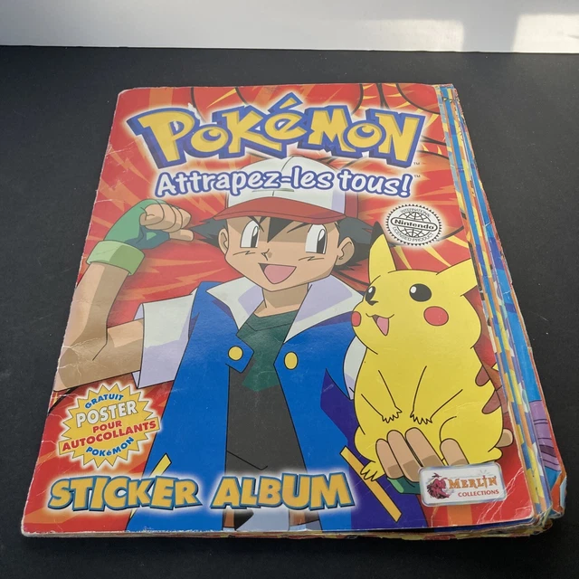 ALBUM STICKER POKÉMON MERLIN Collections Fr INCOMPLET Vintage No Panini ...