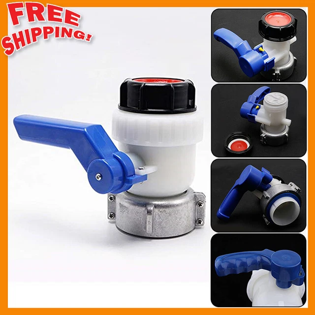 1000L IBC TANK Butterfly Valve Switch Water Adapter Hose Connector ...