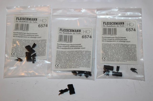 FLEISCHMANN H0 3X 6574 Kurzkupplungs-Nachrüstsatz - Neu + OVP EUR 10,15 ...