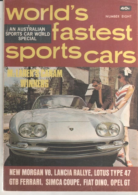 WORLD'S FASTEST SPORTS Cars #8 Nissan R380 Opel GT MGB Allard J2 Miller ...