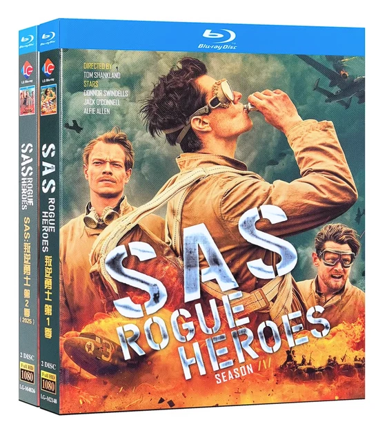 SAS: ROGUE HEROES Season 1-2 (2025) Series 4-Disc Box Set £31.03 - PicClick UK