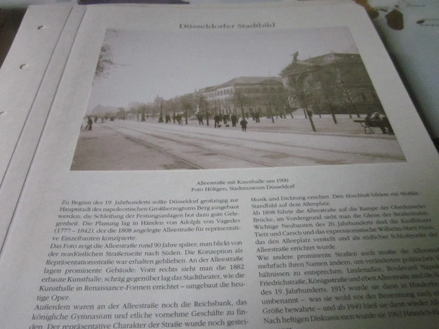 DÜSSELDORF ARCHIV 2 Stadtbild 2067 Alleestraße mit Kunsthalle um 1900 ...