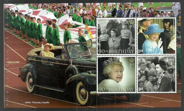 GB 2022 QUEENS'S Platinum Jubilee Royalty Canada Booklet Pane Mnh £8.95 ...