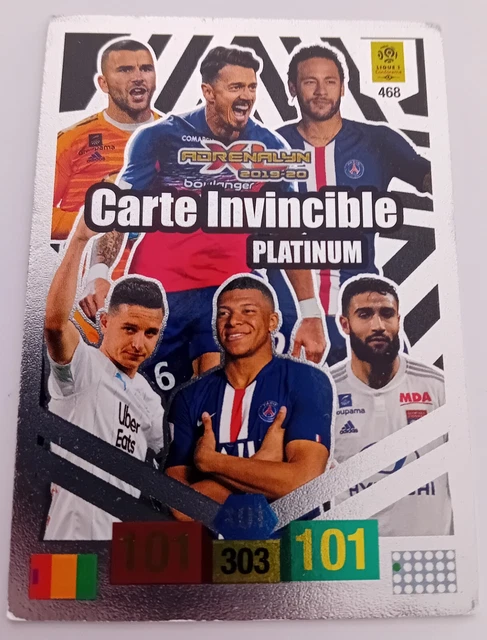 CARTE INVINCIBLE PLATINIUM Trading card carte panini FOOT 2019-2020 ...