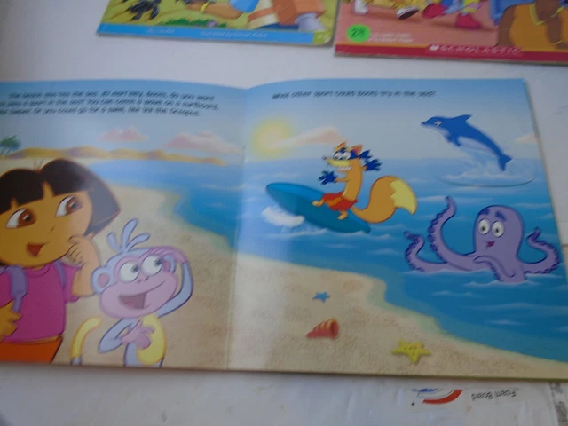 DORA THE EXPLORER Books Lets play sports Dora goes to school Diego sea ...