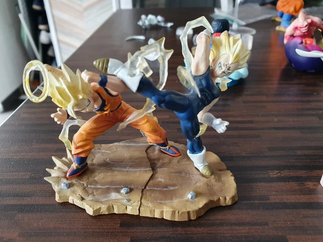 FIGURINE DRAGON BALL Dbz Bandai Megahouse Diaporama Rare Goku Vs Majin ...