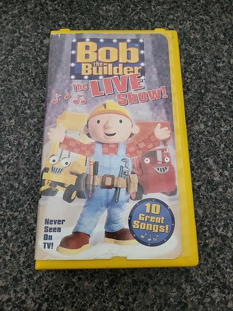 BOB THE BUILDER - The Live Show VHS HiT NEVER SEEN ON TV! Duracase ...