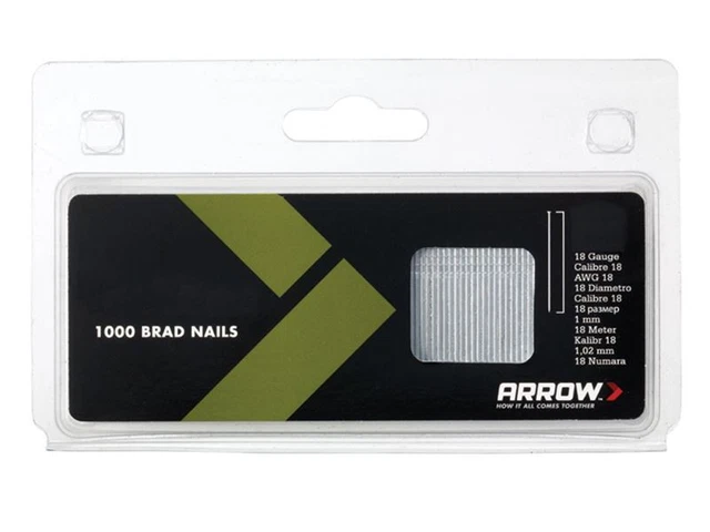 ARROW - BN1832 Nails for Brad 50mm 18g 1000 Pack £18.74 - PicClick UK