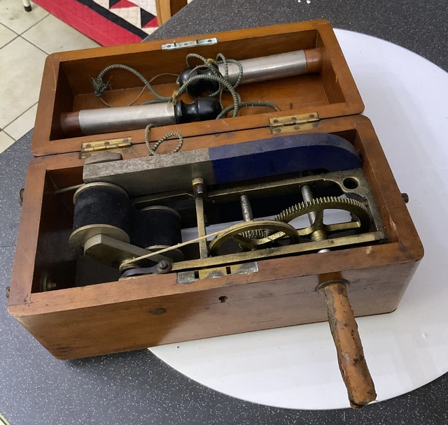 VINTAGE ANTIQUE HIGH Frequency Violet Ray Electric Shock Machine ...