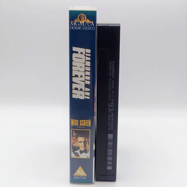 JAMES BOND DIAMONDS Are Forever VHS Wide Screen 007 PAL VHS Sean ...