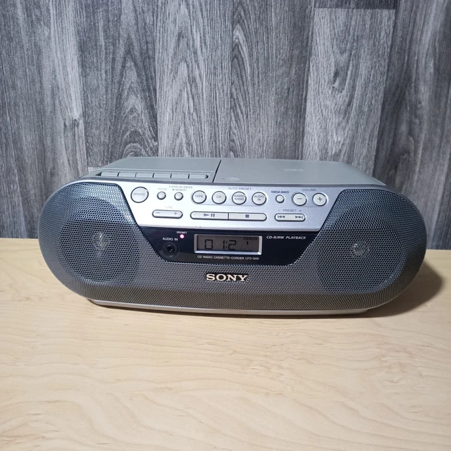 SONY CFD-S05 CD Player Cassette Recorder AM/FM Radio Stereo Boombox - Working £44.99 - PicClick UK