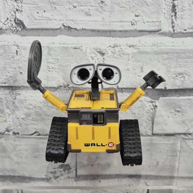 DISNEY WALL-E PULL String 4" Figure Vibrating Thinkway Toys Robot WallE ...