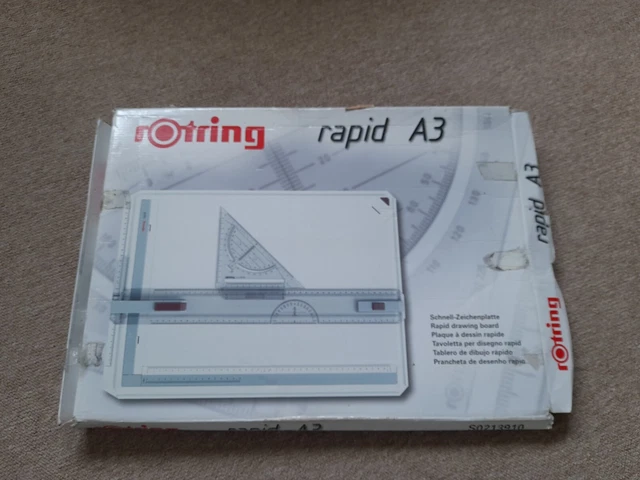 ROTRING RAPID A3 drawing board boxed excellent condition £25.00 ...
