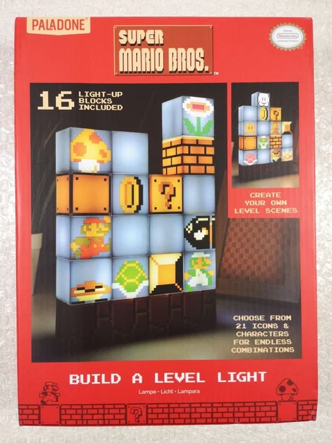 SUPER MARIO BROS Build A Level Light Lampe Official Nintendo Paladone ...