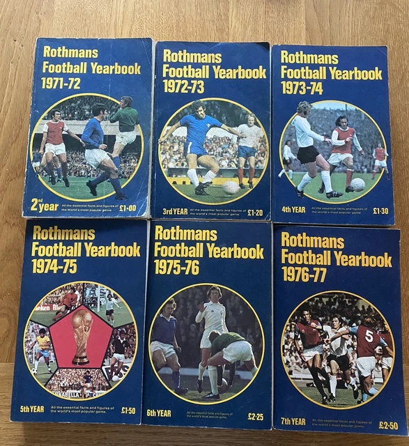 COLLECTION OF ROTHMANS Football Yearbooks 1971 to 1977 £180.00 ...