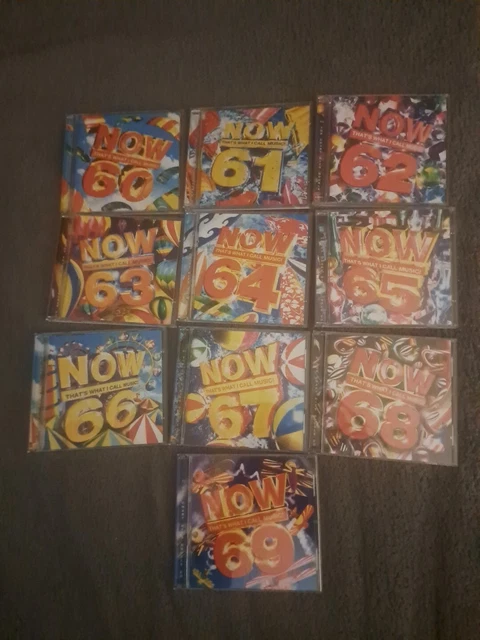 NOW THATS WHAT I Call Music 60 61 62 63 64 65 66 67 68 69 CD Bundle £26 ...