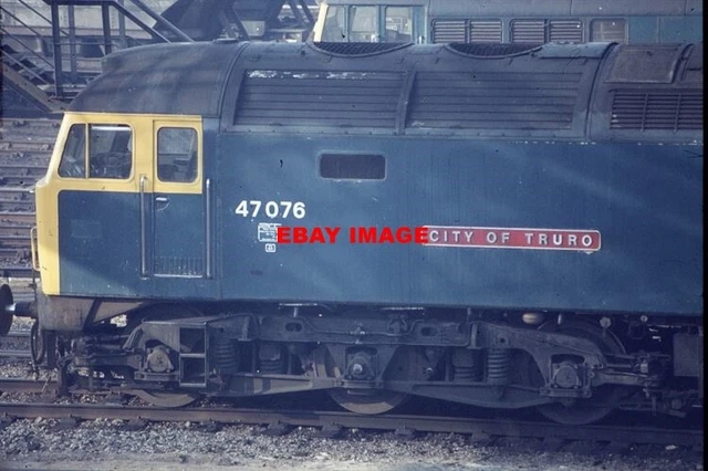 PHOTO CLASS 47 Loco No 47076 City Of Truro Nameplate. £1.85 - PicClick UK