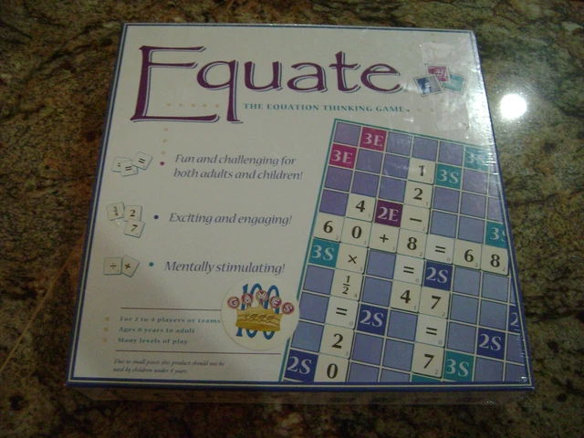 EQUATE THE EQUATION Thinking Math Board Game Educational Fun - NEW $29. ...