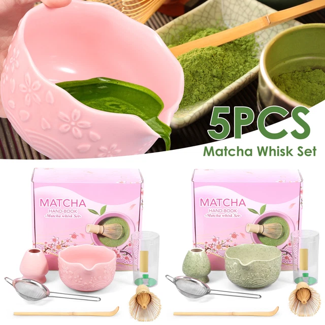 MATCHA SCOOP WHISK Holder Kit Easy to Clean Ceramic Japanese Matcha ...