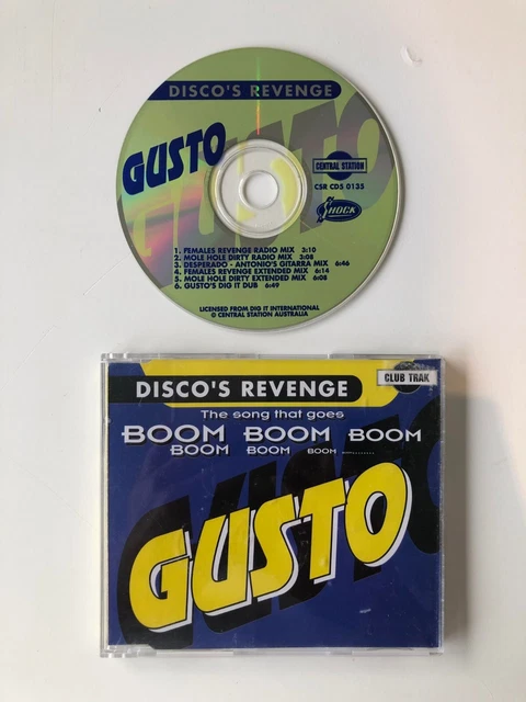 GUSTO DISCO'S REVENGE REMIXES *6 Track* AUS CD SINGLE 1996 *RARE!* EUR ...