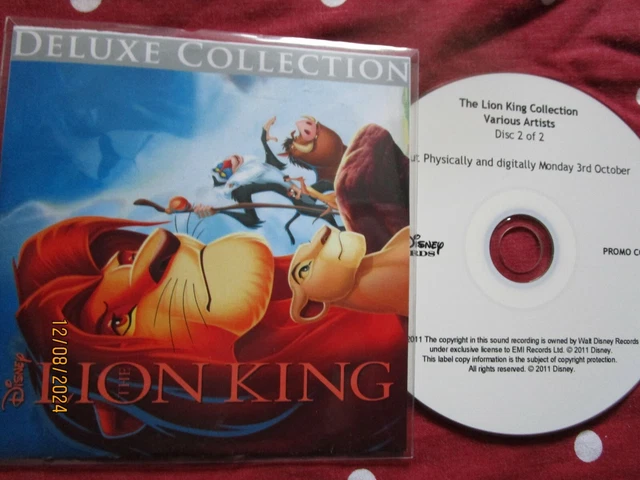 THE LION KING(ORIGINAL Motion Picture Soundtrack) Deluxe Ed disc2 Promo CD Album £4.79 - PicClick UK